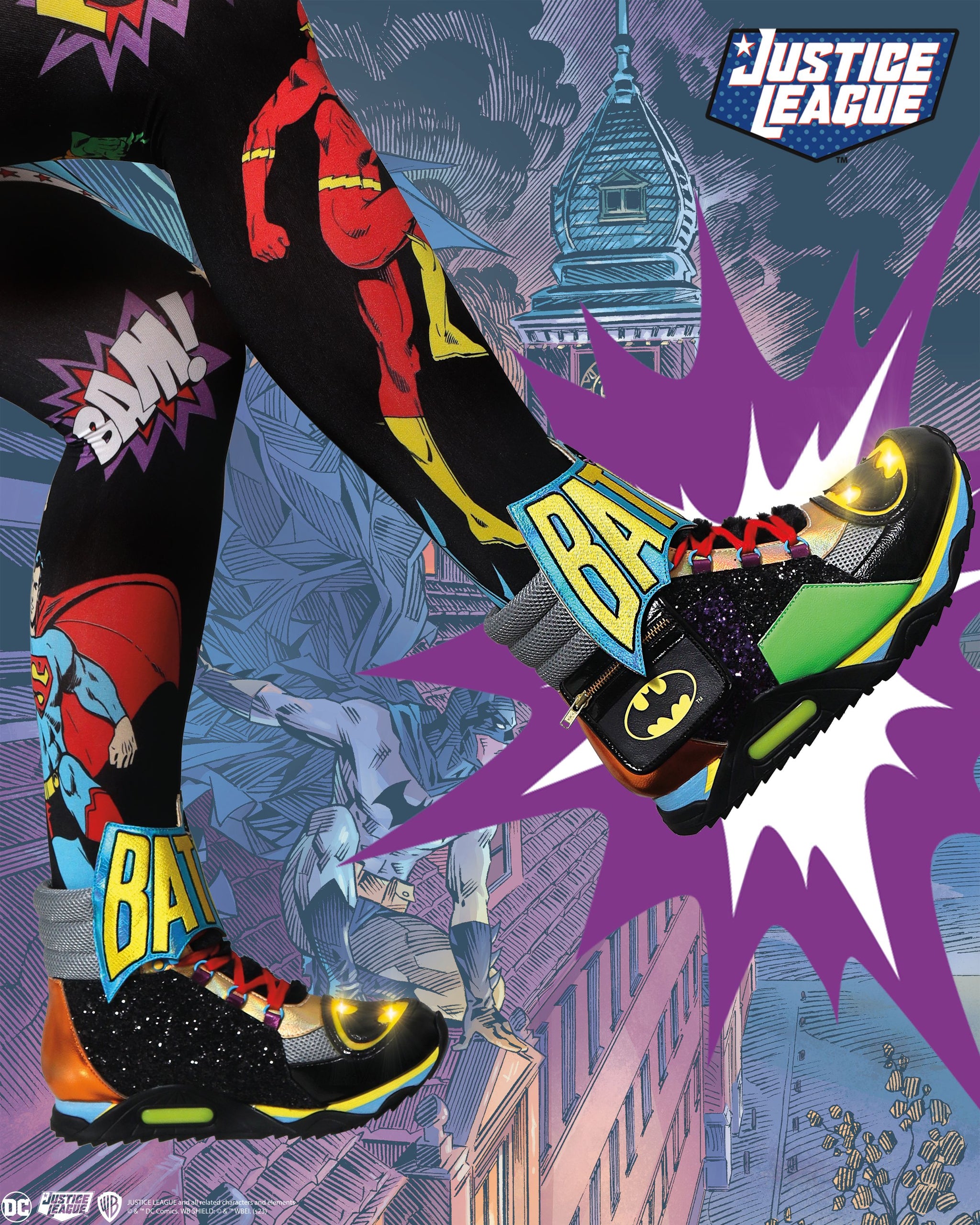 Irregular Choice Justice League Bat Tech – Shoe Fun