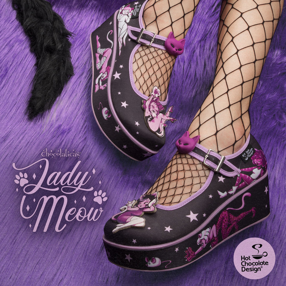 Hot Chocolate Design Lady Meow – Shoe Fun